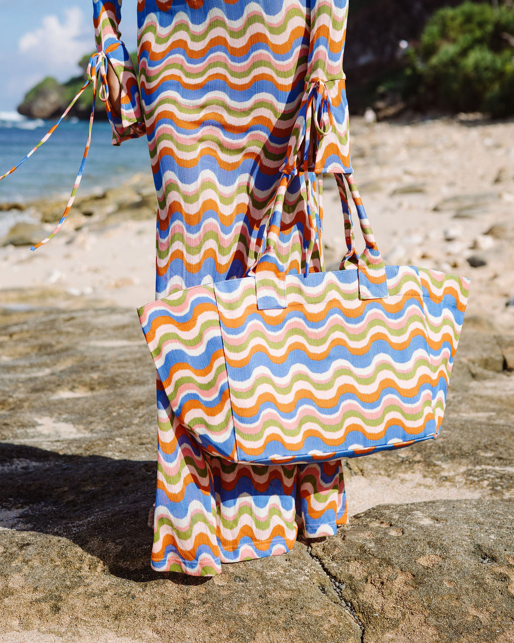 Amari Beach Bag - Summer Knit – PrettyRascal
