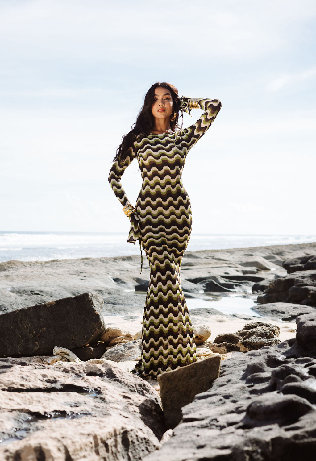 Capri Dress - Matcha Knit – PrettyRascal