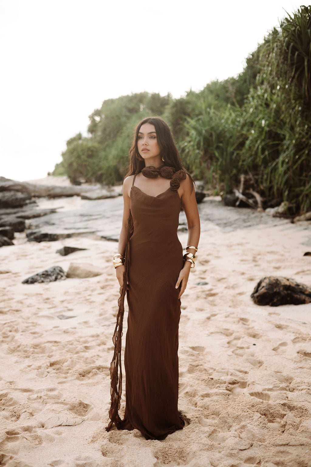 Vivienne Dress - Brown – PrettyRascal